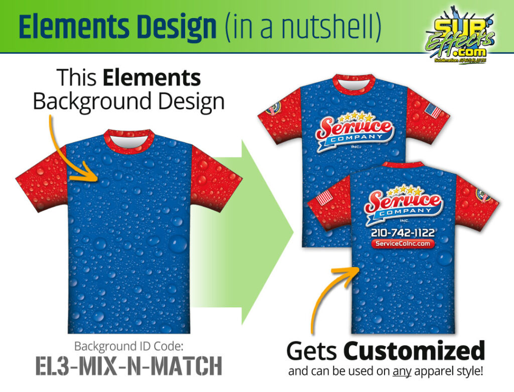 ELEMENTS - Sub Effects Sublimation Shirt Design and Printing - Sub Effects